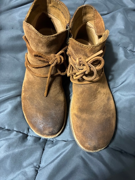 Born | Shoes | Born Suede Ankle Boots In Cognac | Poshmark